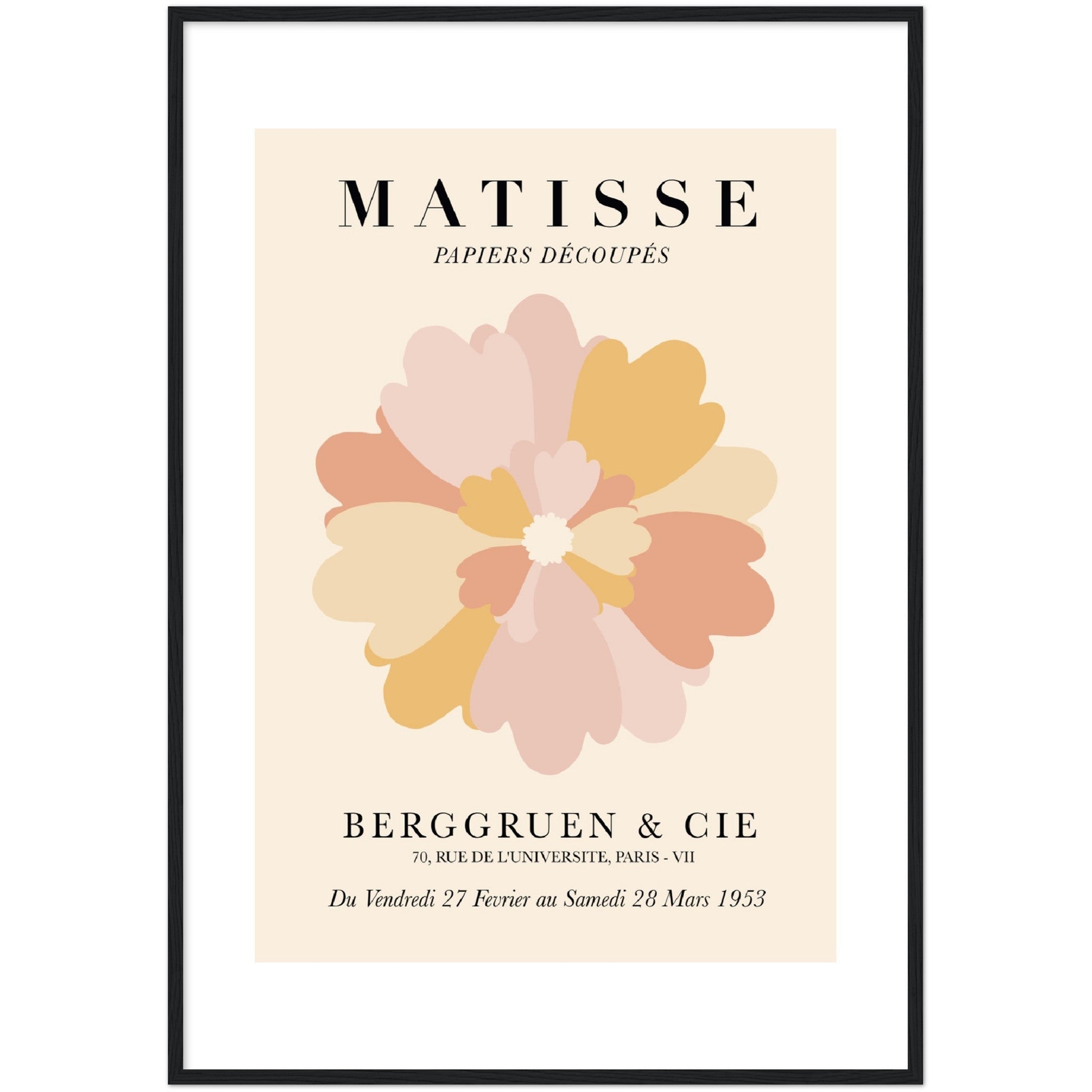 Lámina decorativa para enmarcar MATISSE FLEURS 50x70 cm | Leroy Merlin