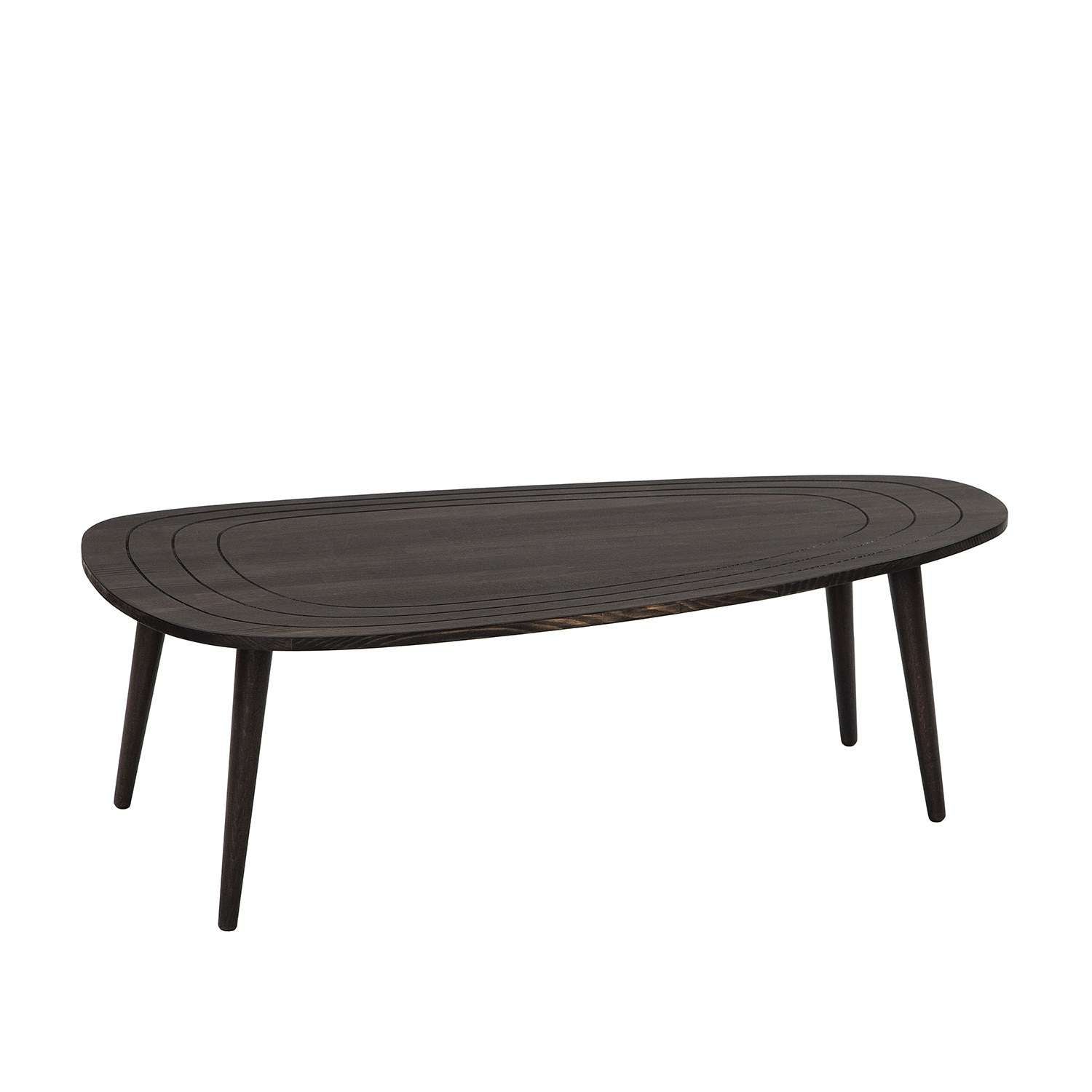 Table basse Théodore en bois massif - Gris foncé | Leroy Merlin
