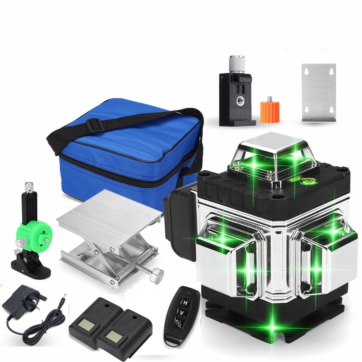 Nivel Láser 16 Líneas 360° Autonivelante, Haz Verde, IP54 Impermeable ...