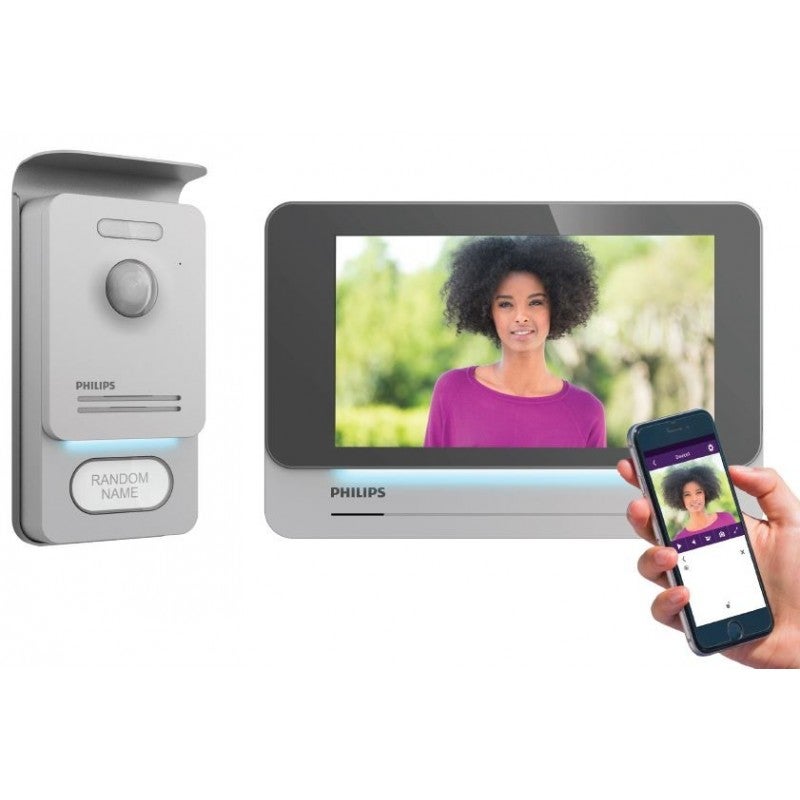 Visiophone Welcomeeye Connect Pro - Écran 7" - Noir | Leroy Merlin