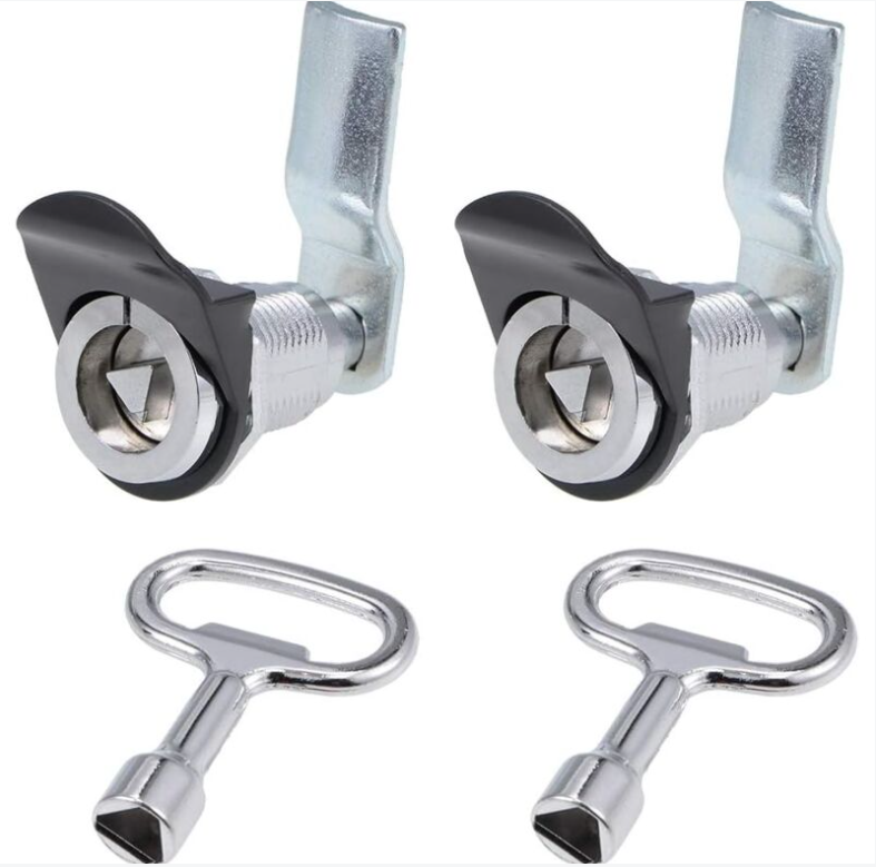 Serrure Triangle came longue clés argent 2 Paquet | Leroy Merlin