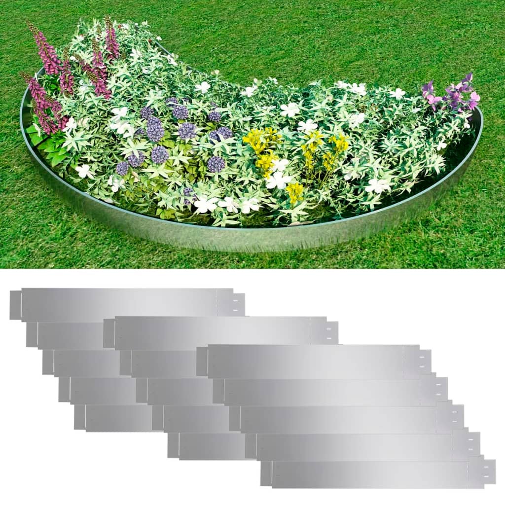 Set 15 paneles divisorios flexibles de acero galvanizado 100x14 cm ...