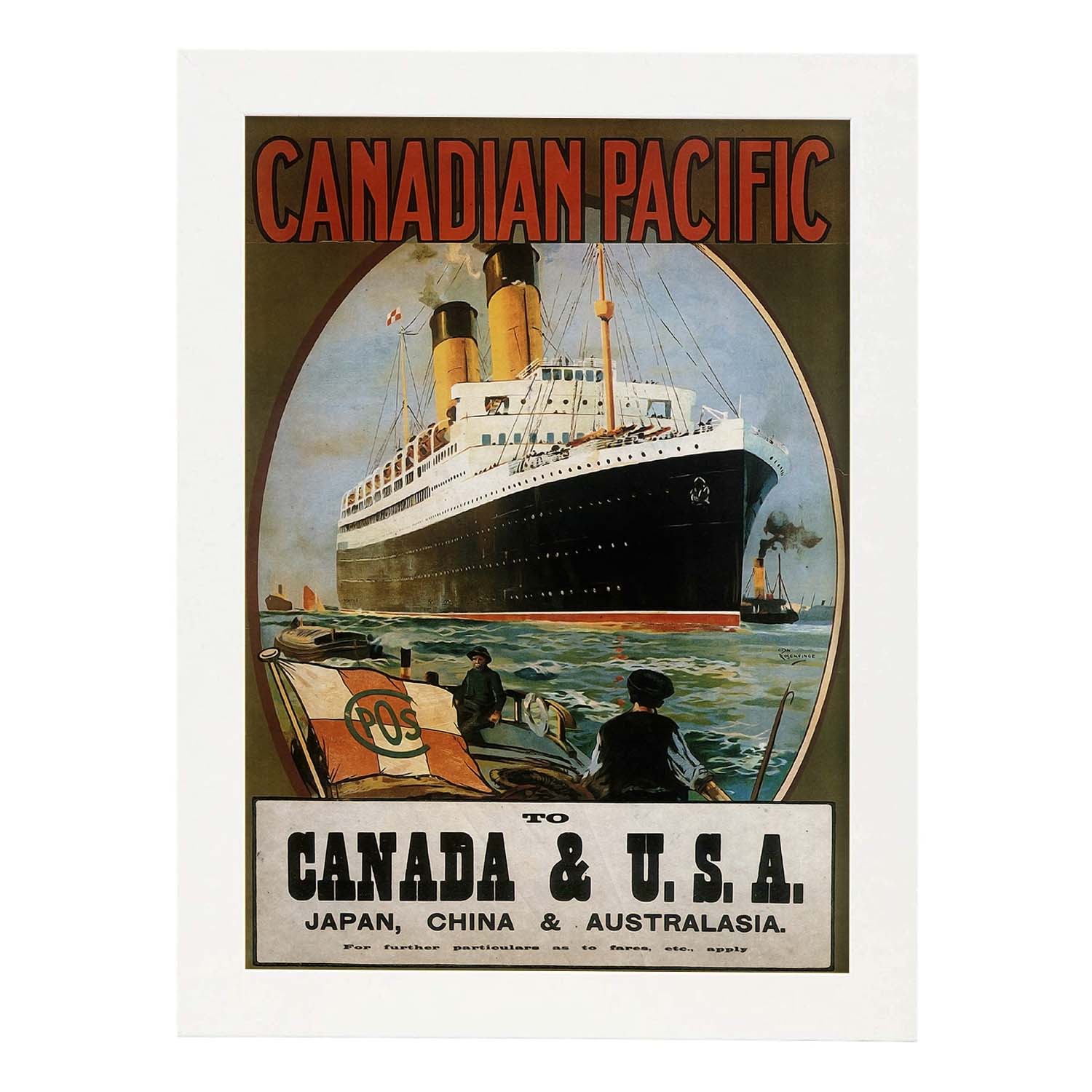 Affiche Vintage Du Canada Et Des États-unis. Avec Des Images ...