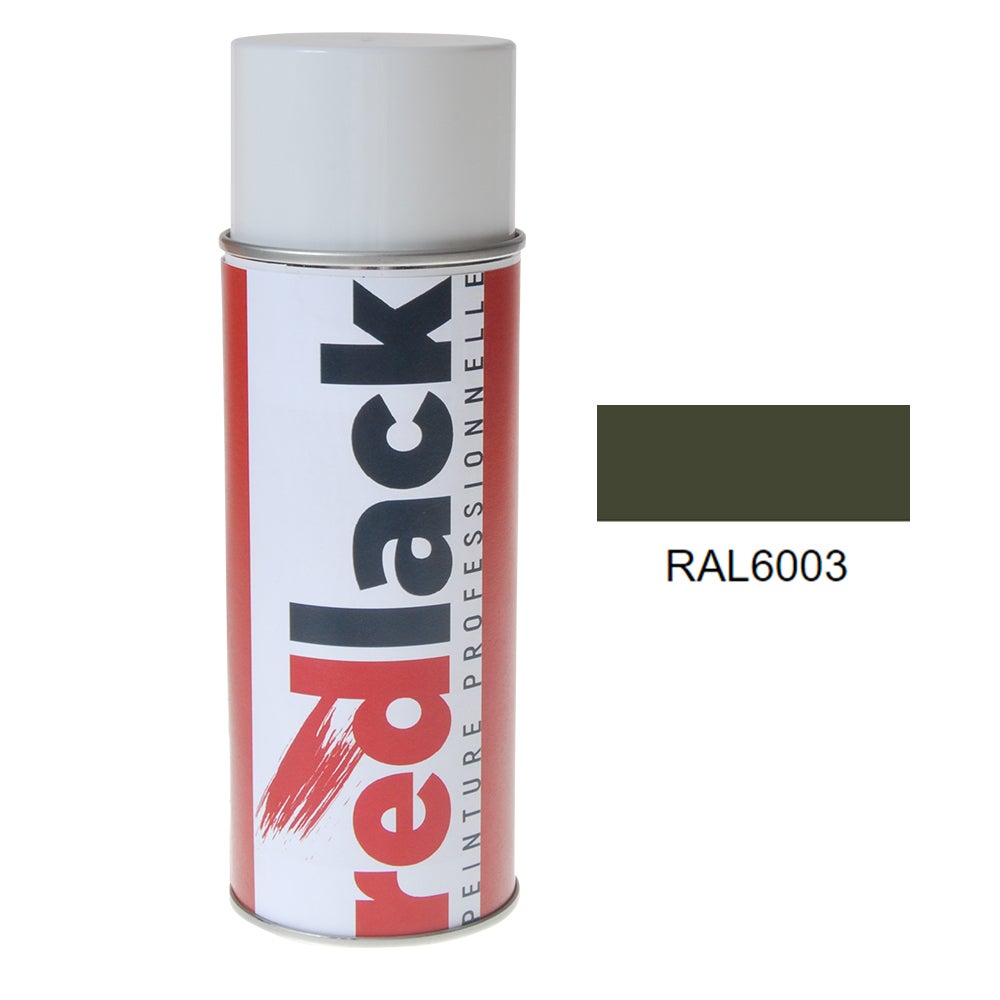 Pintura en aerosol Verde oliva RAL 6003 Mate multisoporte Redlack ...