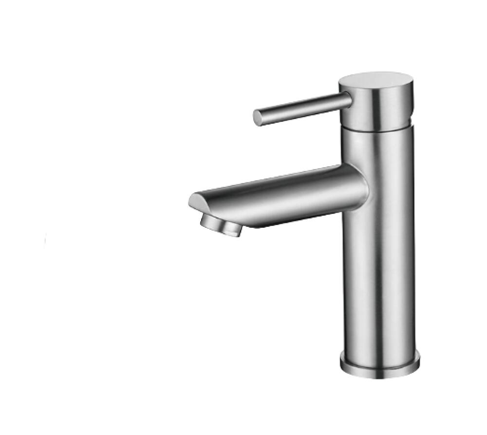 Grifo de baño, agua fría y caliente, altura del caño 11 cm, grifo de ...