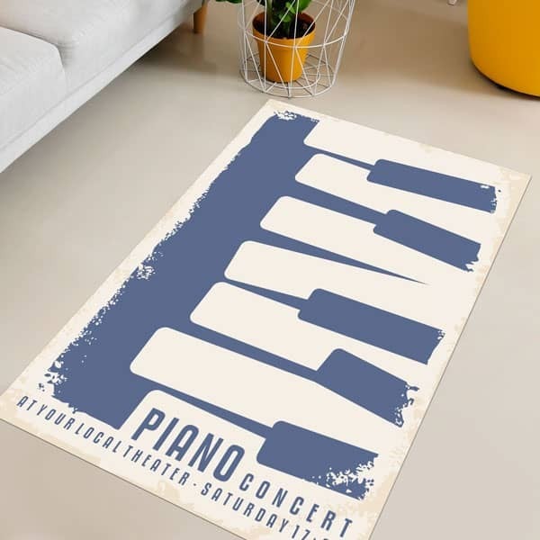 Tapis Vinyle touches de piano 160 X 99CM | Leroy Merlin