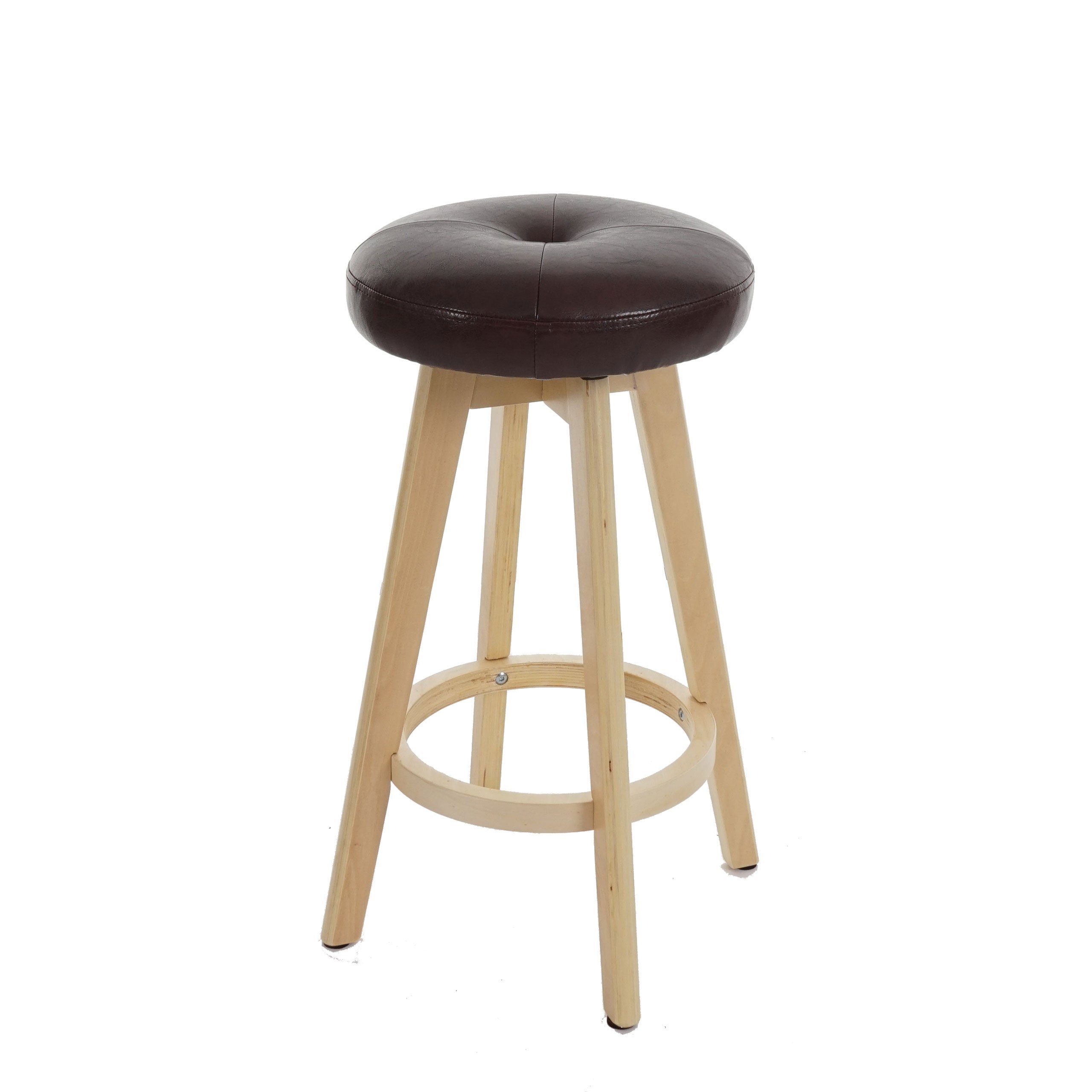 Tabouret de bar chaise haute de bar assise rotatif bordeaux pieds en ...
