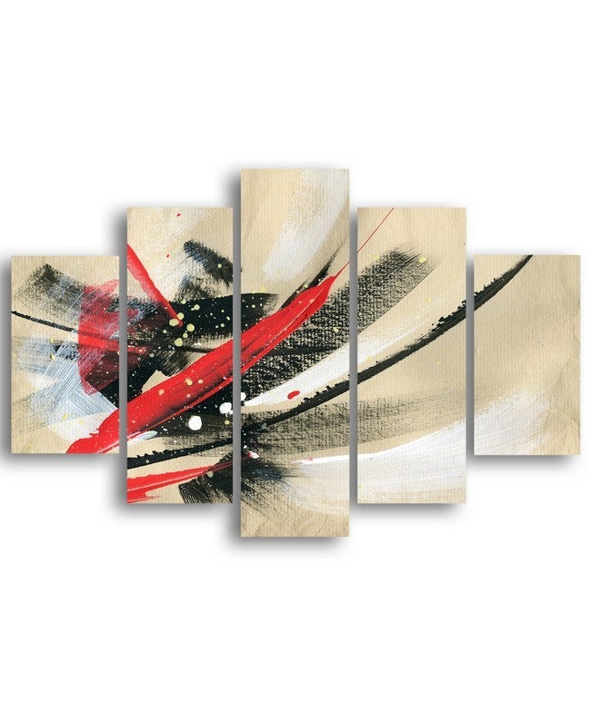 Tableau Abstrait Multicouleur - 95 X 0,3 X 60 Cm - Homemania | Leroy Merlin