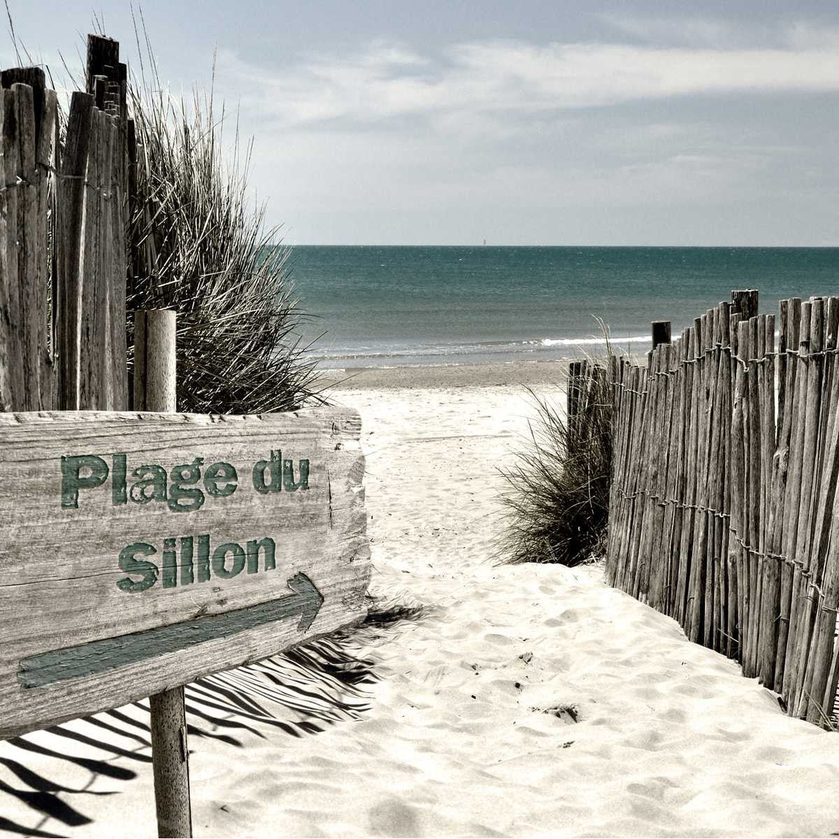 Tableau sur toile plage du Sillon 30x30 cm | Leroy Merlin