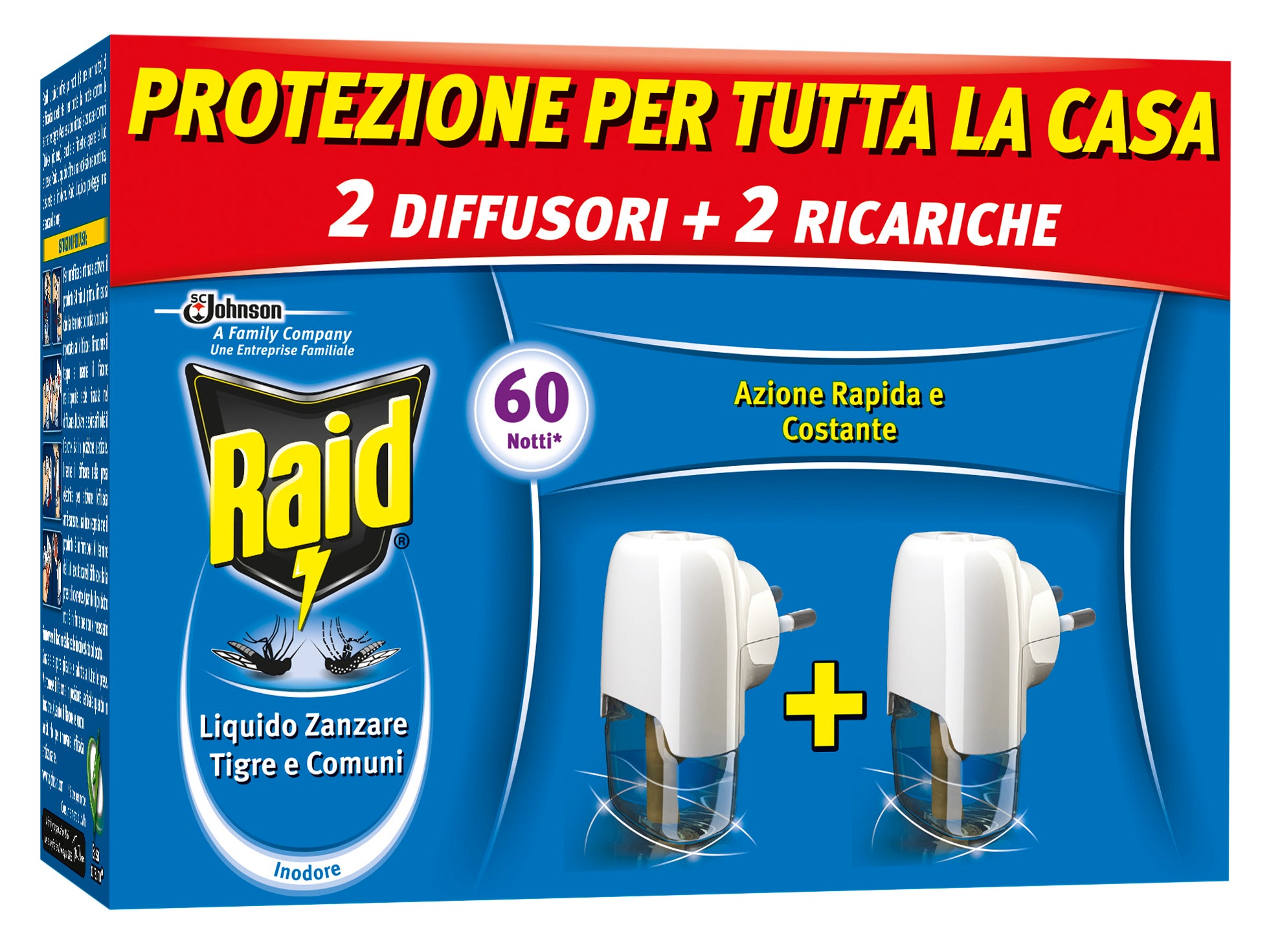 ANTIZANZARE RAID ELETTROEM E LIQUIDO 30 NOTTI | Leroy Merlin