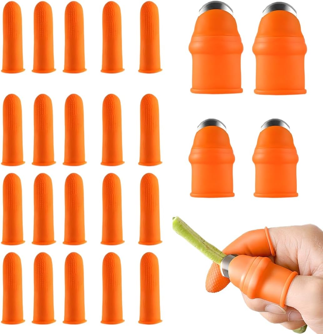 Lot de 24 Pièces Doigtiers, Protège-doigts Réutilisable Couvre-doigts ...