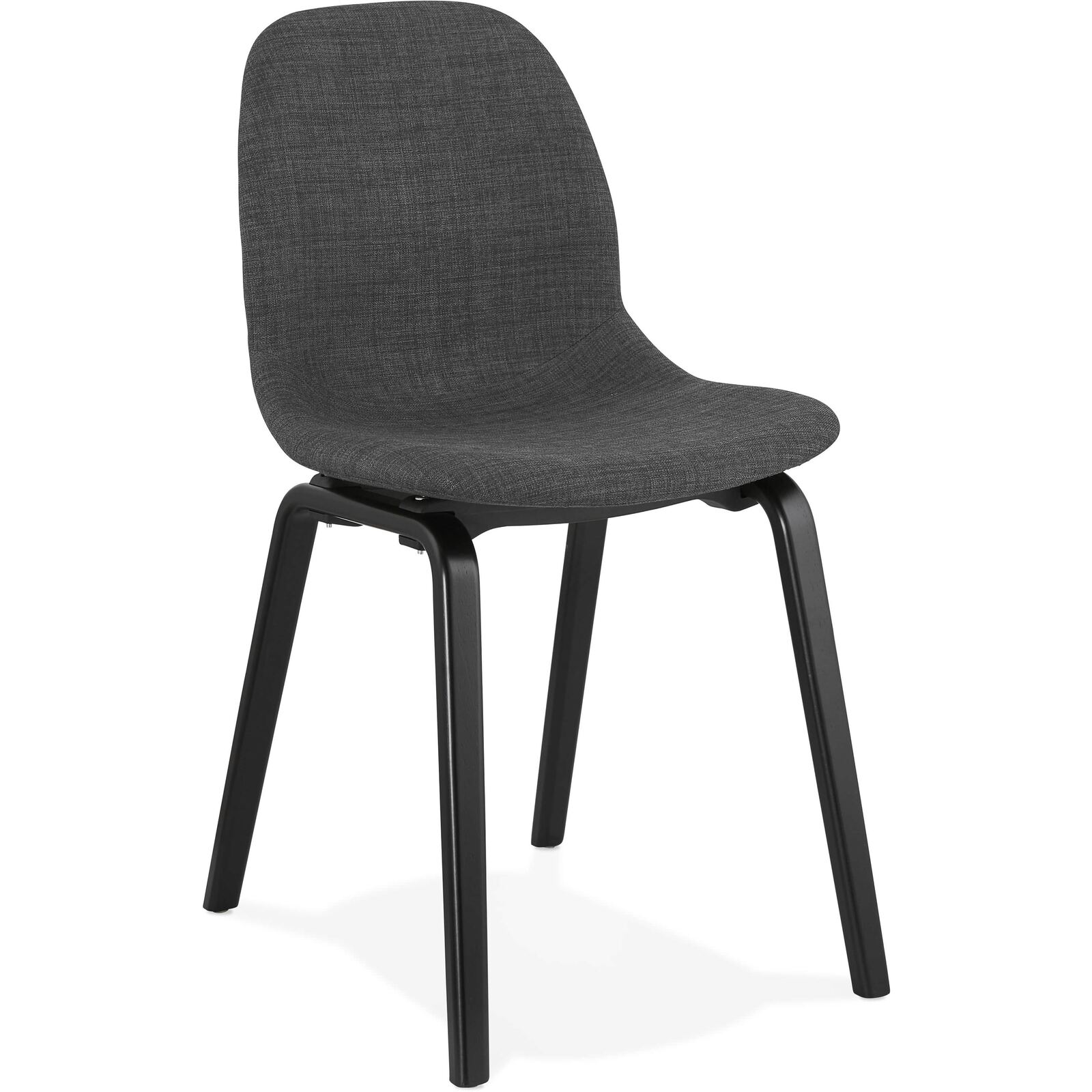 Chaise design capri black 52,5 x 44,5 x 81 cm Gris, noir | Leroy Merlin