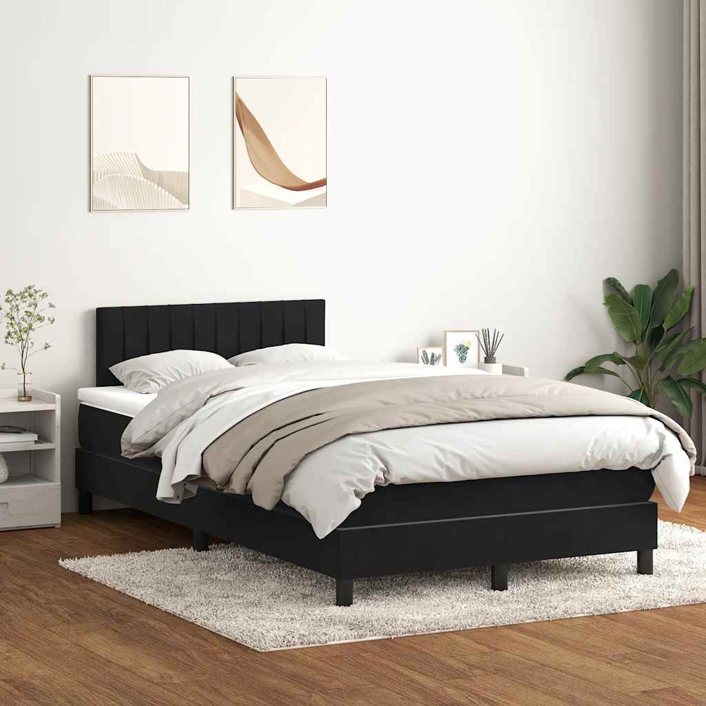 Lit double | Lit adulte | Sommier à lattes de lit avec matelas noir ...