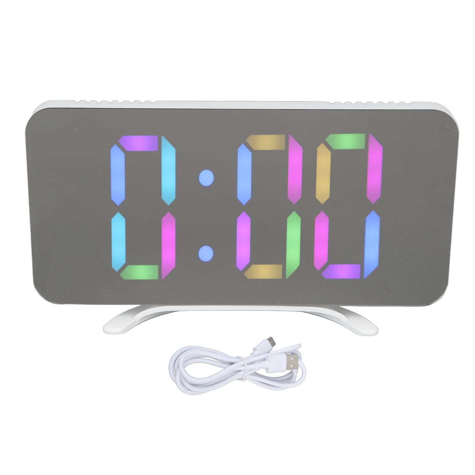 Reloj electrónico con pantalla LED de color RGB, reloj despertador ...