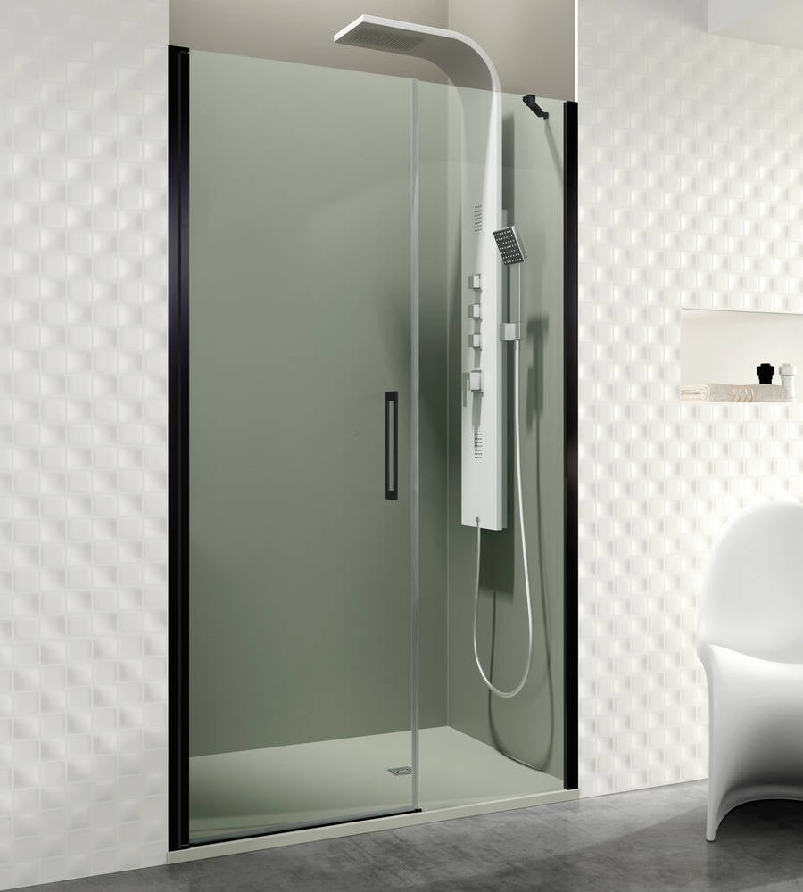 Gme Open Combi E Mampara De Ducha Transparente 110 Cm, Puerta Abatible ...