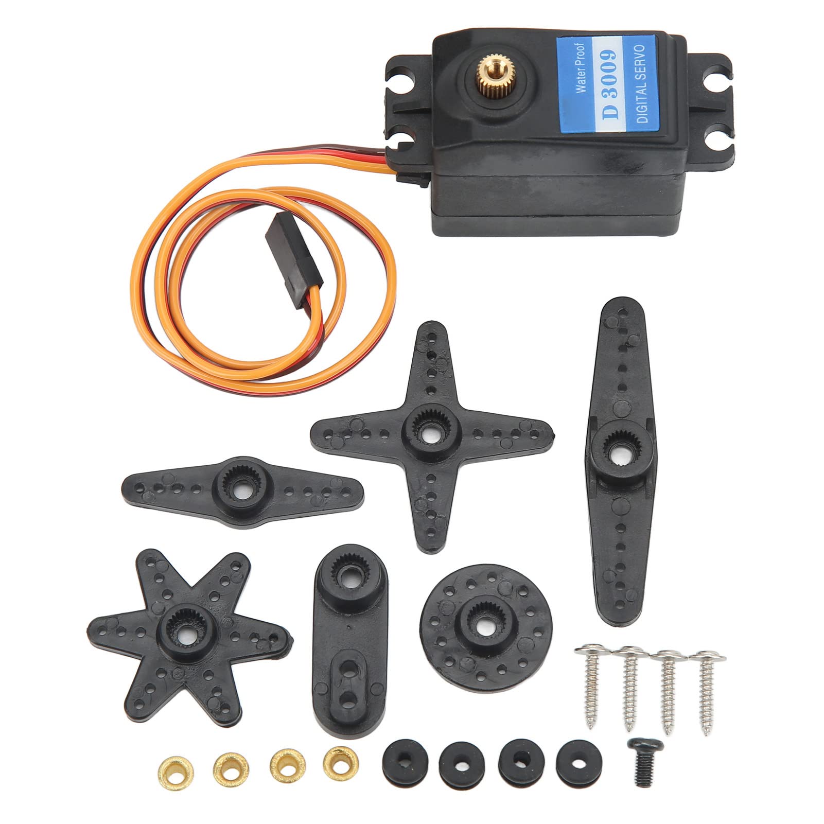 RC Servo impermeable Motor sin escobillas doble rodamiento para 1/8 1/ ...