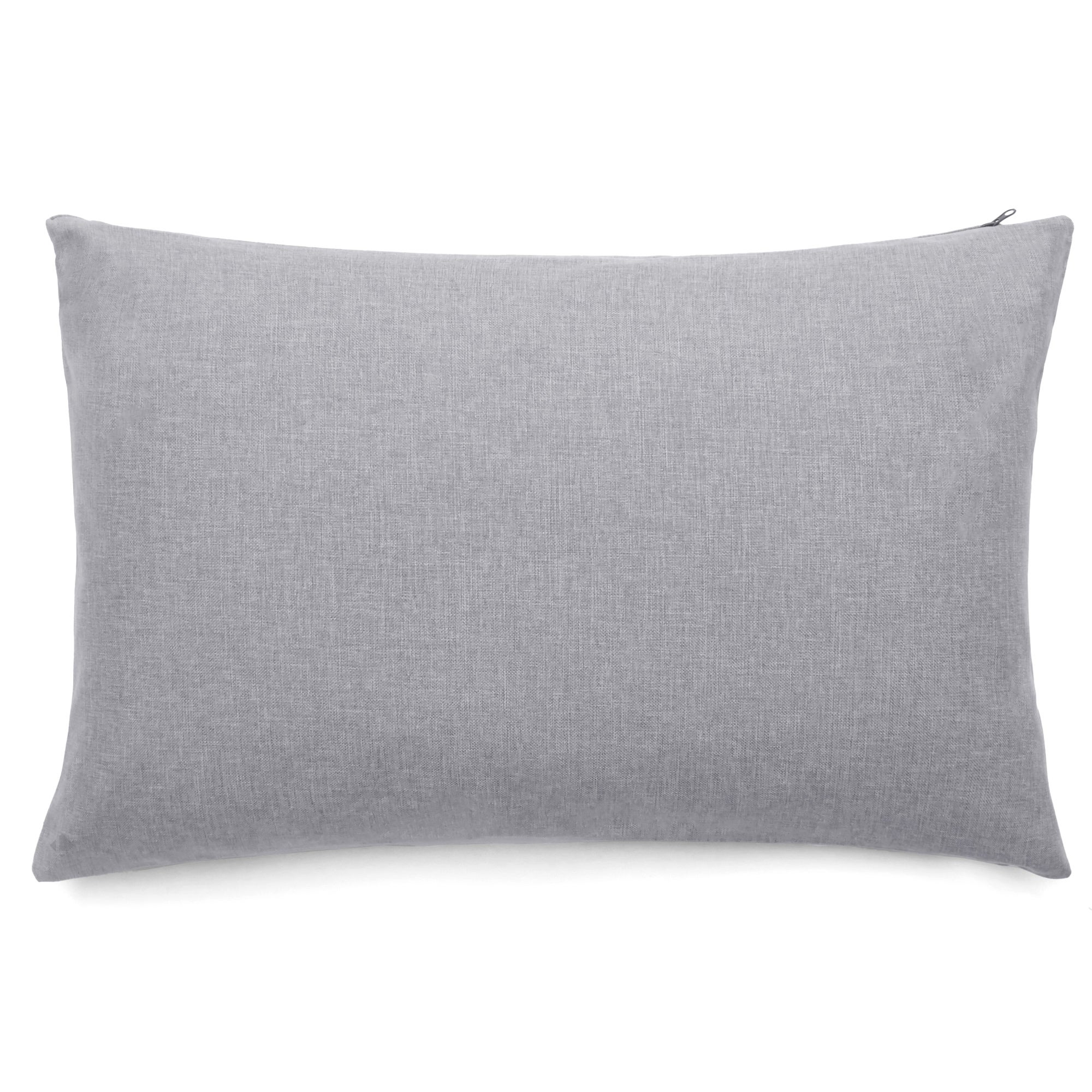 Housses de coussin extérieur 50x70 cm GALIA à zip étanche gris Ardoise ...