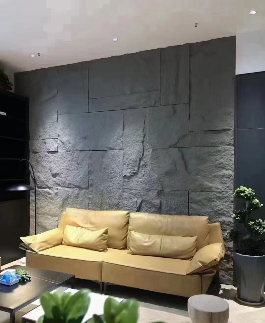 Panneau Décoratif Ardoise Rockstone en Polyuréthane - Effet Roche 3D ...
