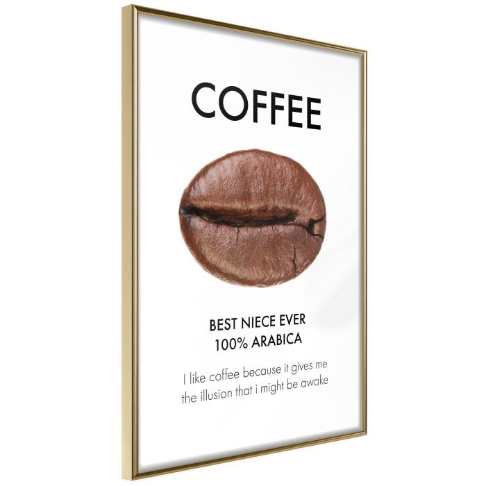 Affiche Murale Encadrée "Coffee I" 40 x 60 cm Or | Leroy Merlin