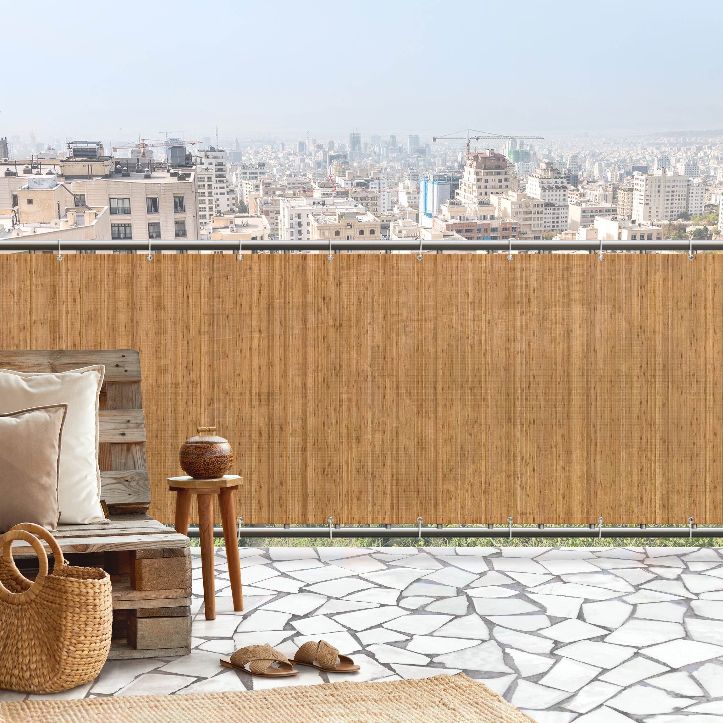 Brise-vue pour balcon - Bambou 400 x 100 cm | Leroy Merlin