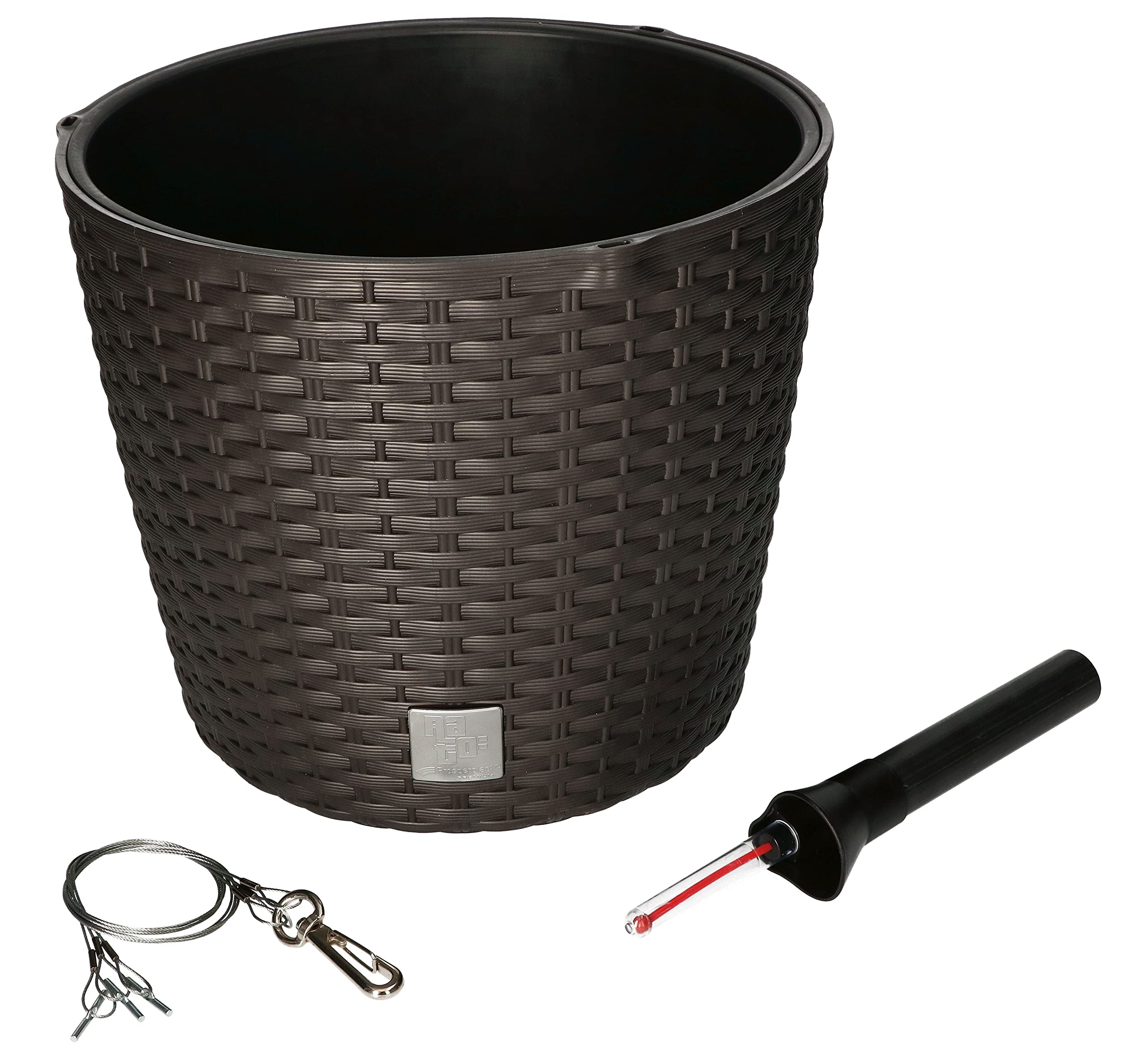 KOTARBAU Pot de Fleurs Suspendu Imitation Rotin Pot Intérieur et ...