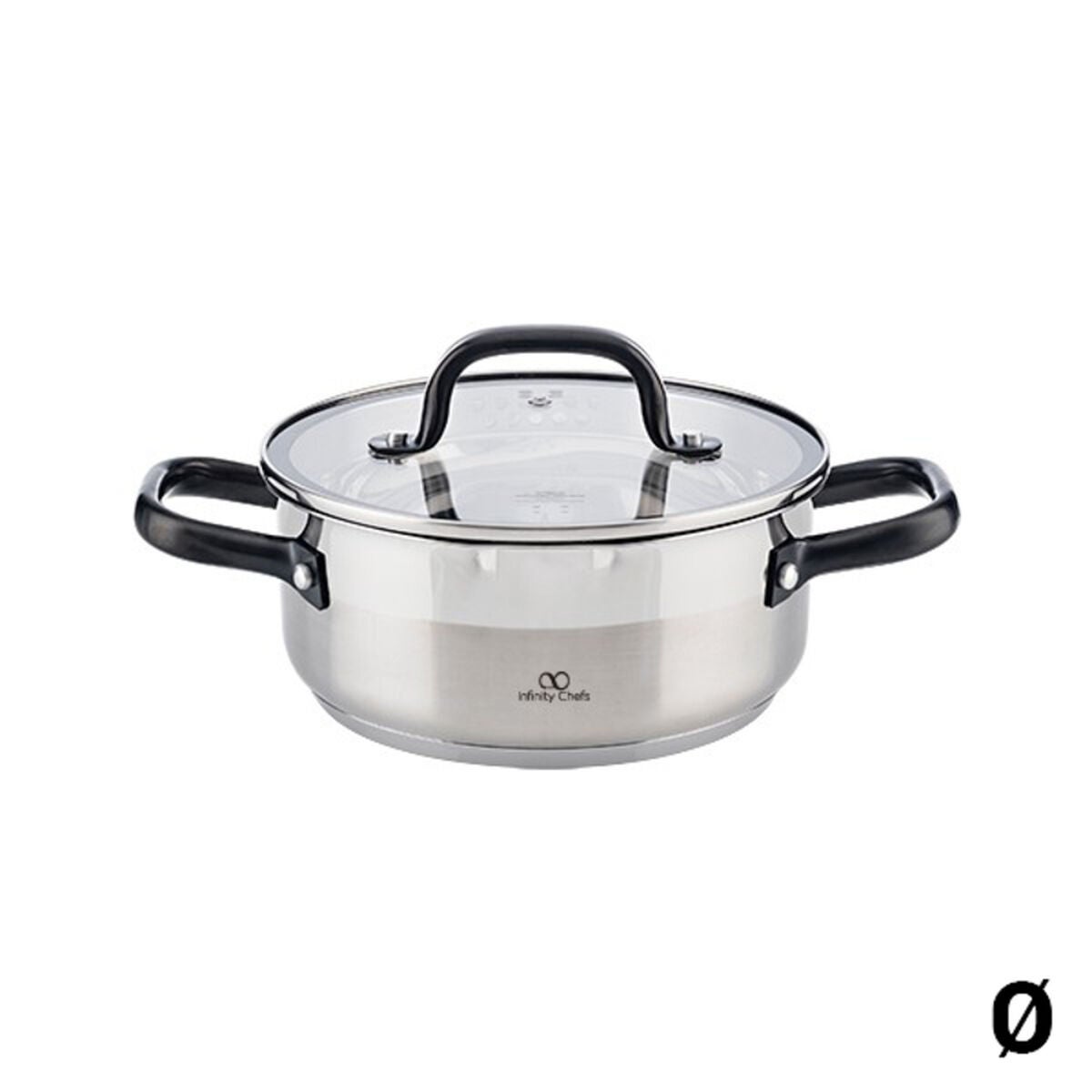 Casserole Infinity Chefs Acier inoxydable Argenté Aluminium forgé Ø 24 ...