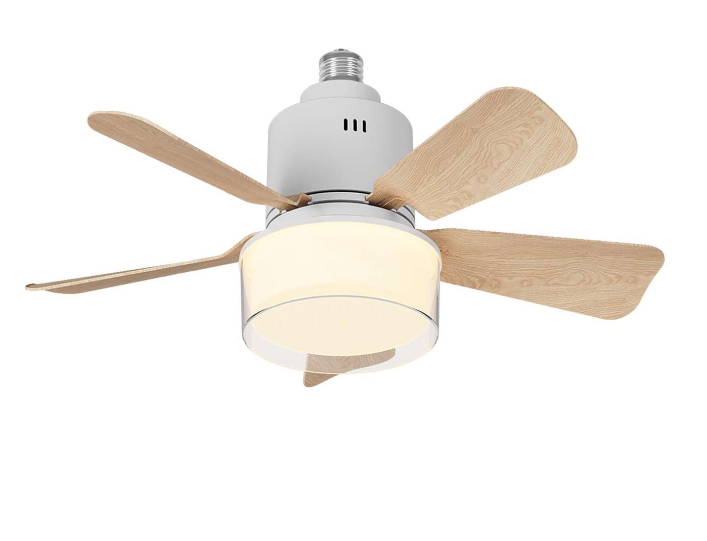 Ventilateur de plafond LED 2-en-1 E26/E27, installation sans outil ...
