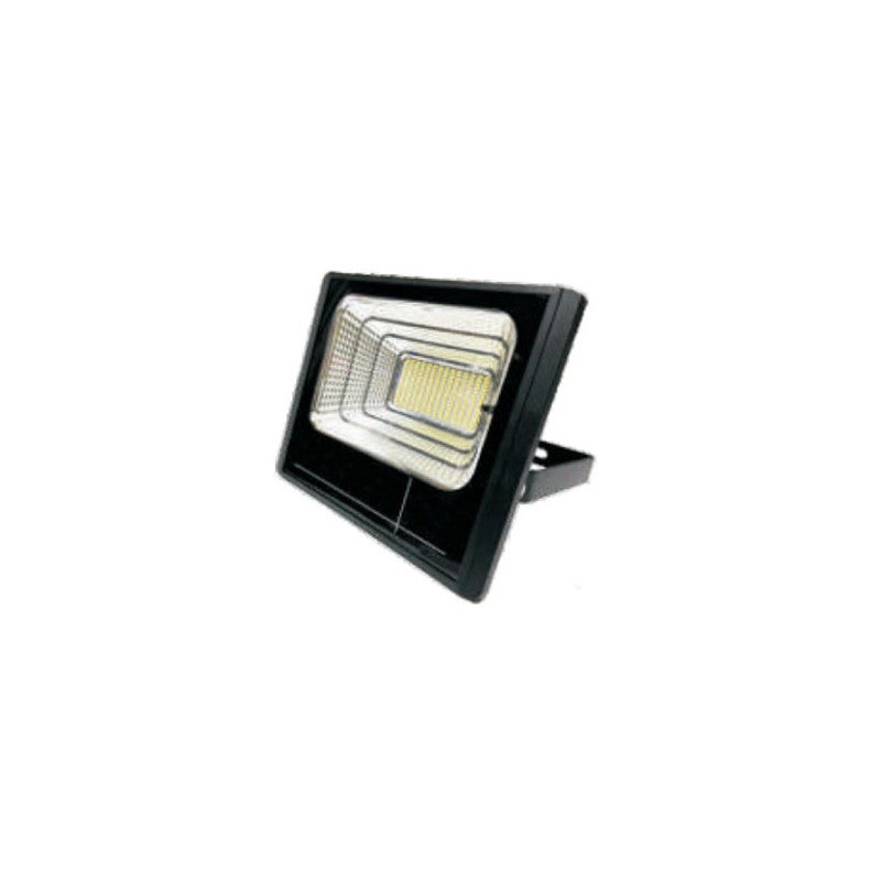 Foco LED solar negro de 25 W, 100 lm/W, 6500 K, resistente al agua IP67 ...