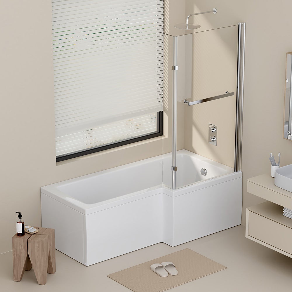 Home Deluxe - Baignoire avec bac à douche - ELARA Gauche- avec ...