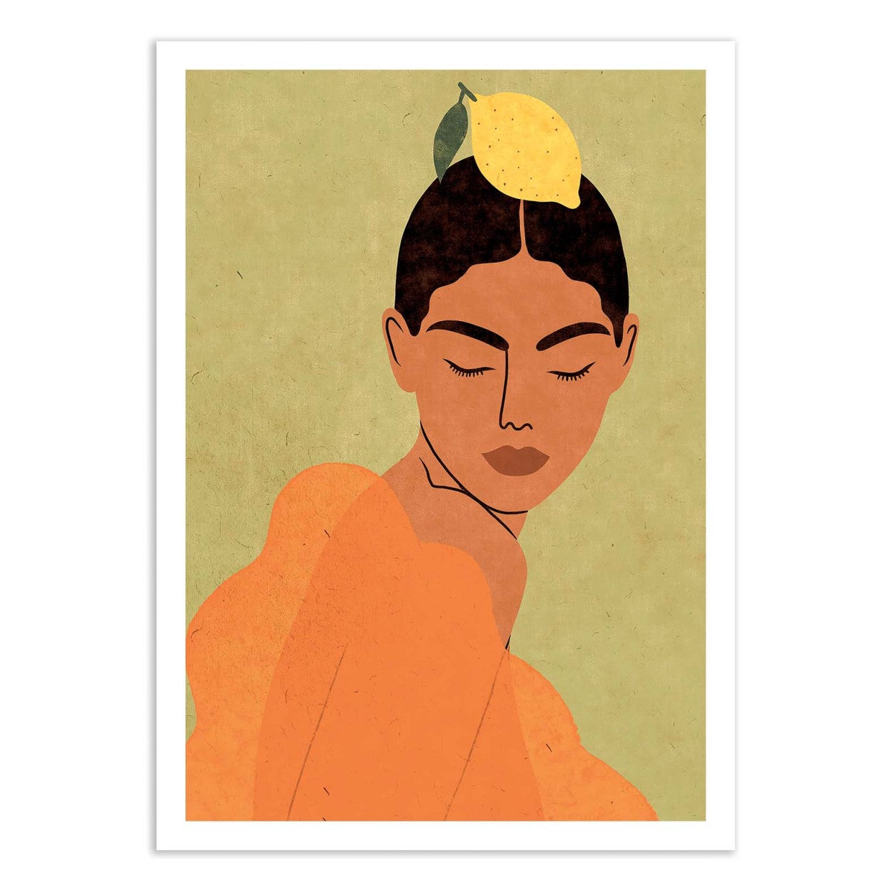 Affiche d’art 50 x 70 cm - Lemon - Lemon Fee | Leroy Merlin