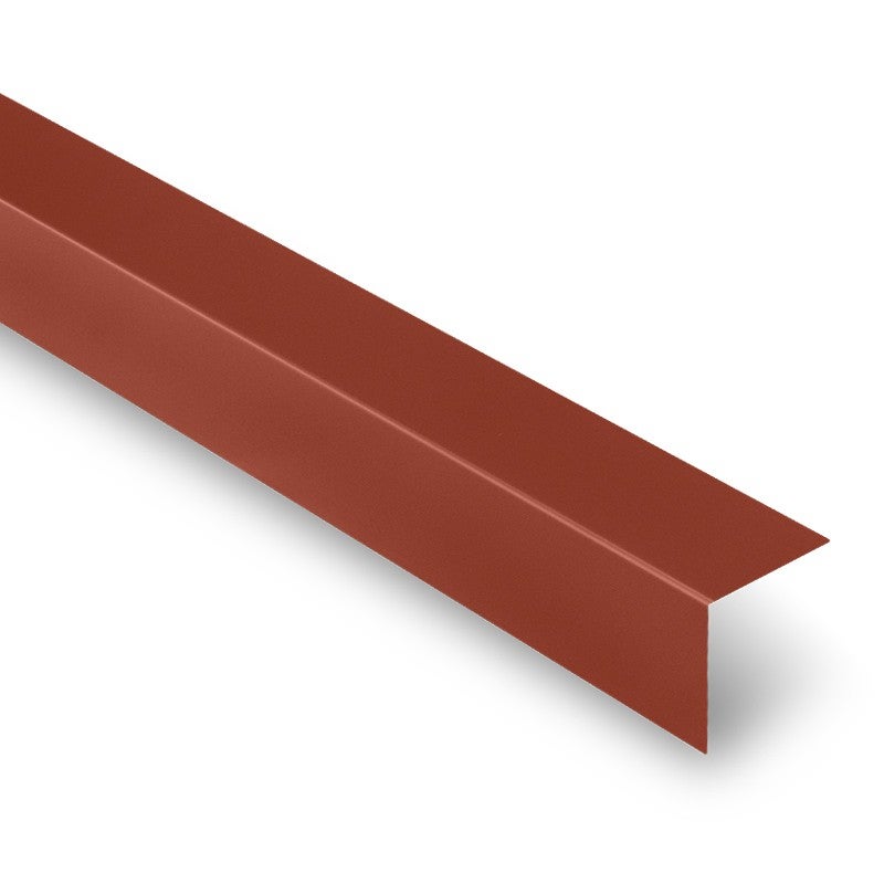 Cornière 80x80 angle sortant 90° acier laqué 2100 mm | Rouge Tuile ...