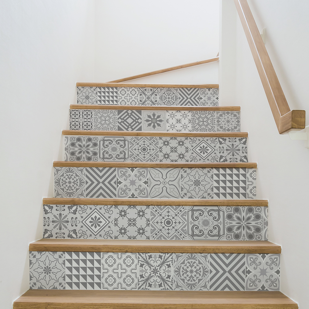 ROULEAU ADHÉSIF DÉCORATIF AMOVIBLE BAEZA GRIS 200X100 CM | Leroy Merlin
