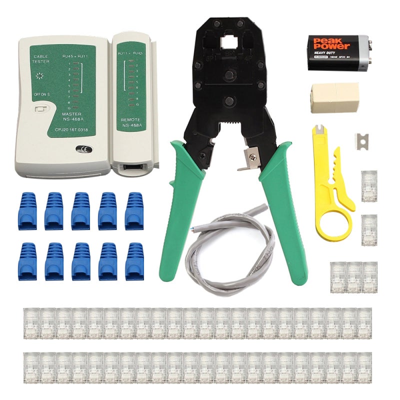 Kit de crimpadora de cables de red de tres vías RJ45，Alicates para ...