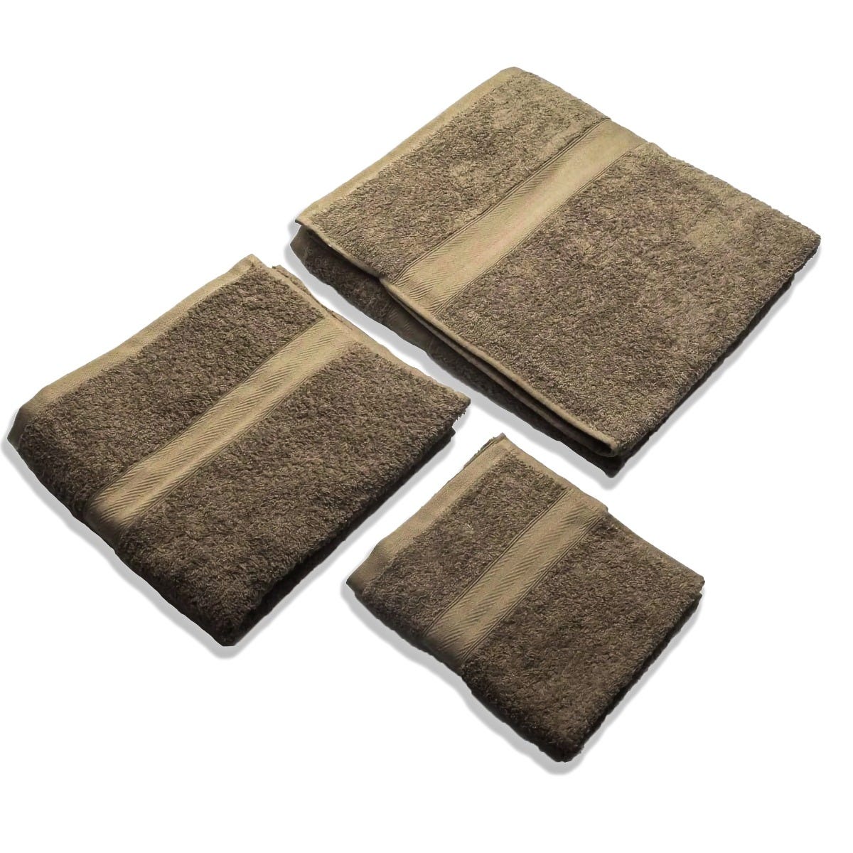 SET COORDINADO DE TOALLAS Y ALFOMBRAS DE BAÑO COLOR MARRÓN | TEDDY ...