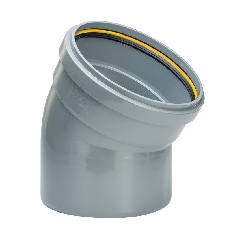 Coude PVC assainissement à joint 30° mâle/femelle Ø160 | Leroy Merlin