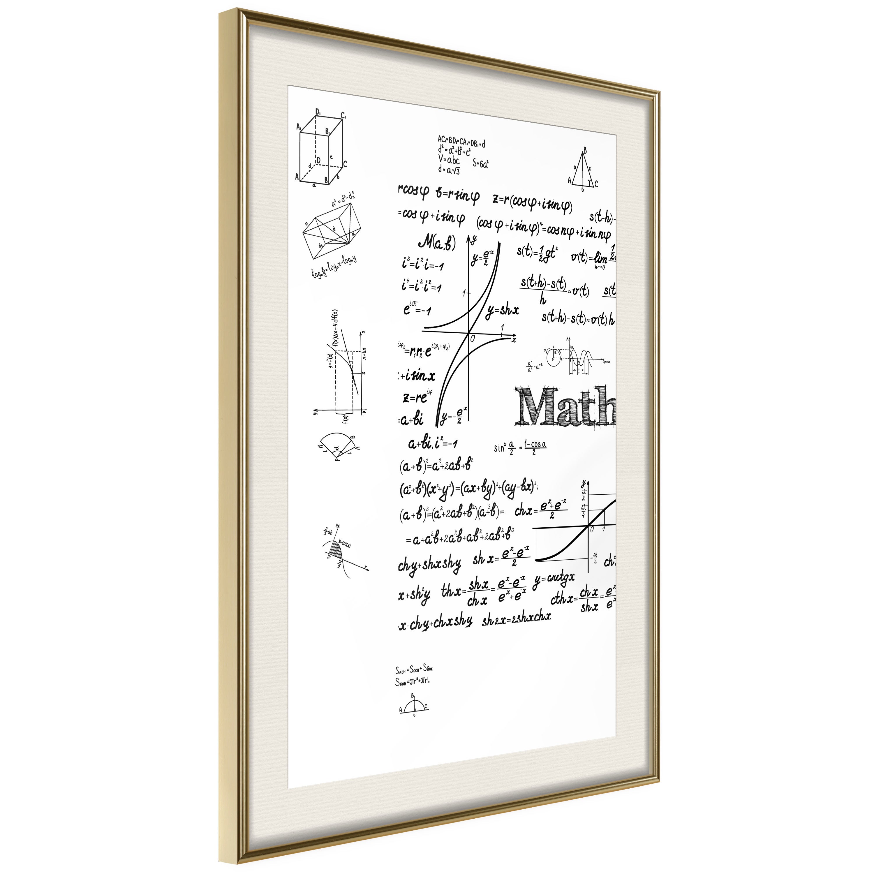 Poster et affiche - Math Formulas 40x60 cm | Leroy Merlin