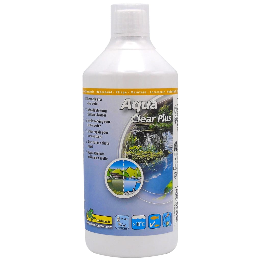Traitement de l'eau d'étang Aqua Clear Plus 1000 ml pour 20000L Ubbink | Leroy Merlin