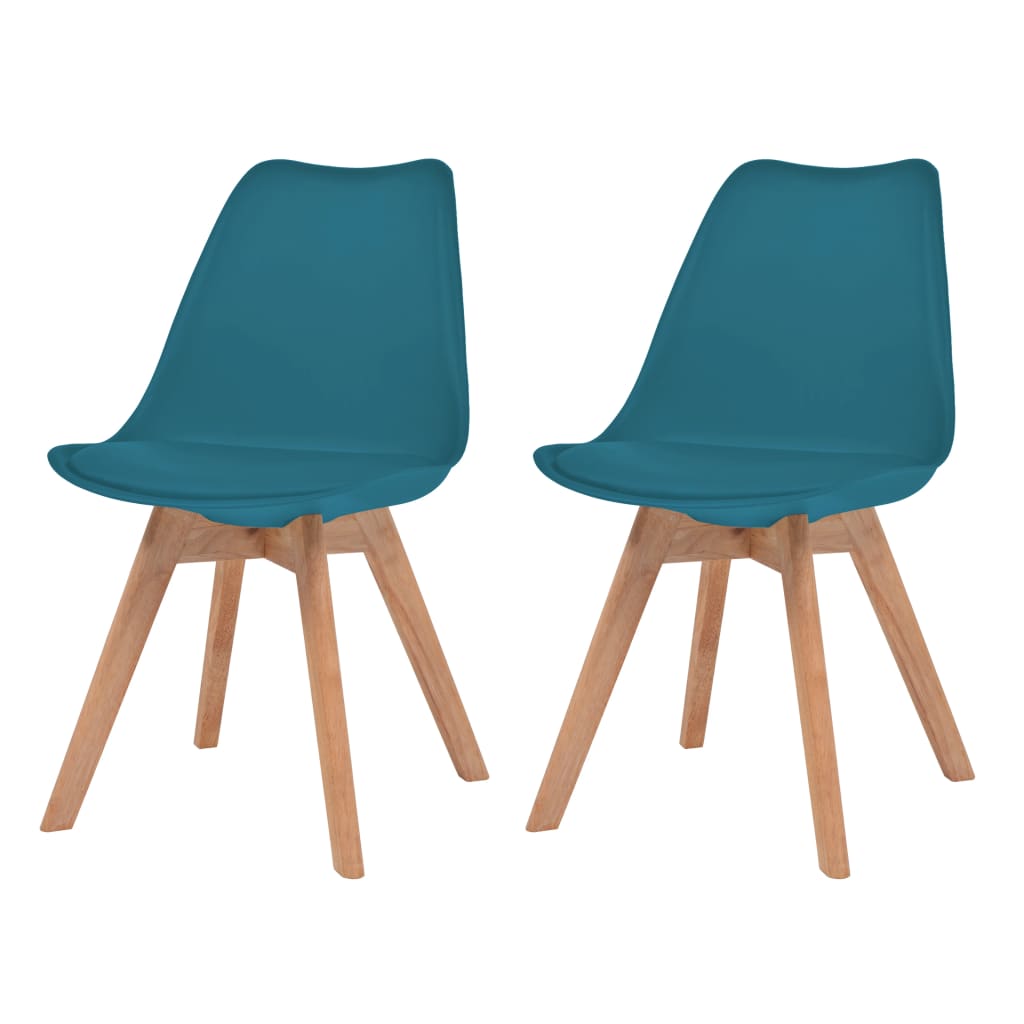 Maison Exclusive - Chaises à manger lot de 2 Turquoise Plastique ...
