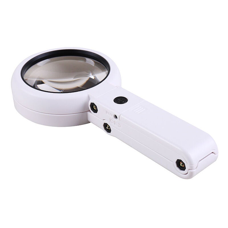 Loupe Eclairante, Loupe à Main sur Pied 10X 30x avec lumière 18 LED ...