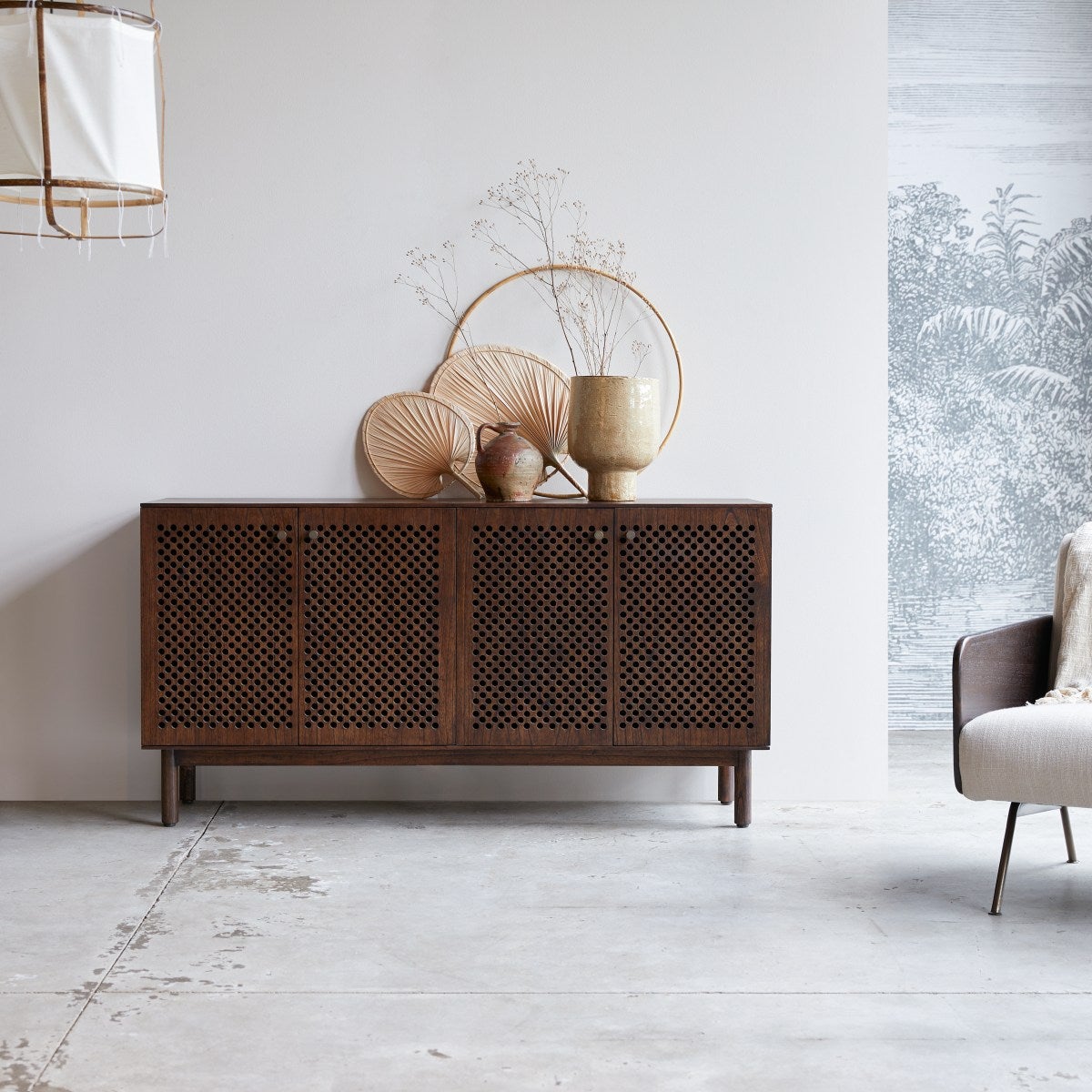 Tikamoon Buffet en mindi 160 cm Bartho | Leroy Merlin