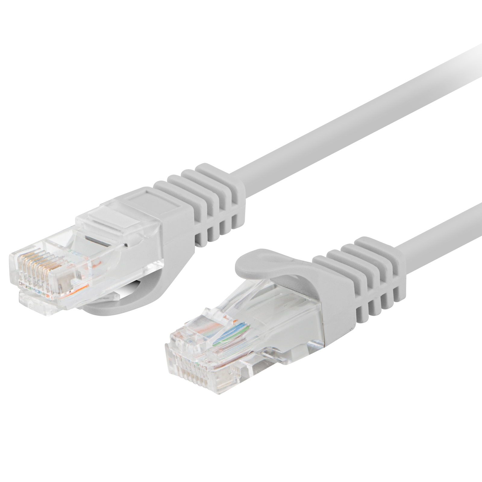 Câble réseau Ethernet UTP gris Cat.5e de 7,5 m PCU5-10CC-0750-S | Leroy Merlin