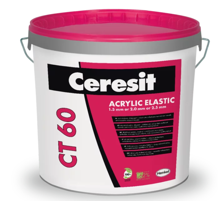 Enduit acrylique, structuré, grains de 1,5mm - CT60 Ceresit 15L | Leroy Merlin
