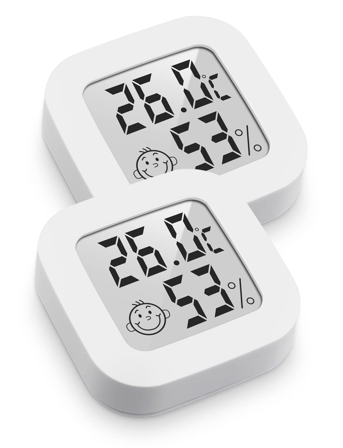 2 piezas mini higrómetro termómetro interior digital de alta precisión ...