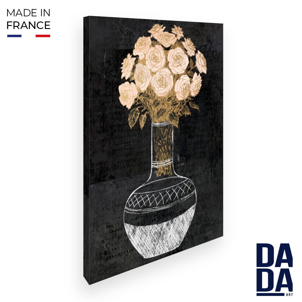 Toile Vase fleuri / 60x90cm / Fabriqué en France / DADA ART | Leroy Merlin