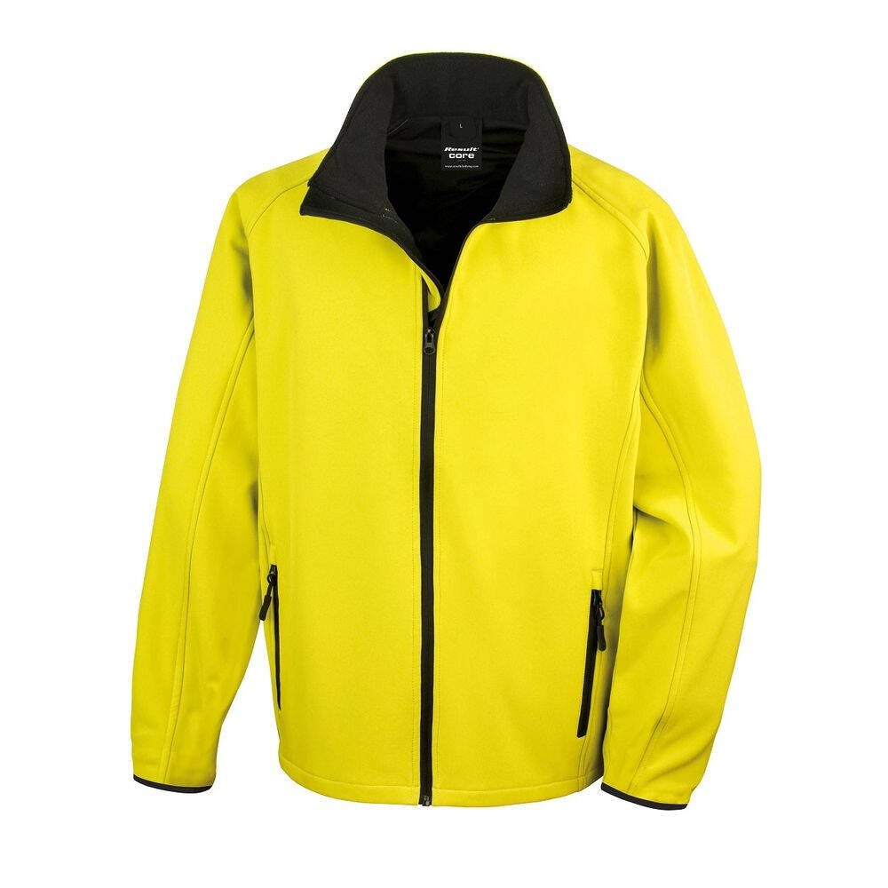 Veste Softshell Homme Result Core Printable Jaune XL | Leroy Merlin