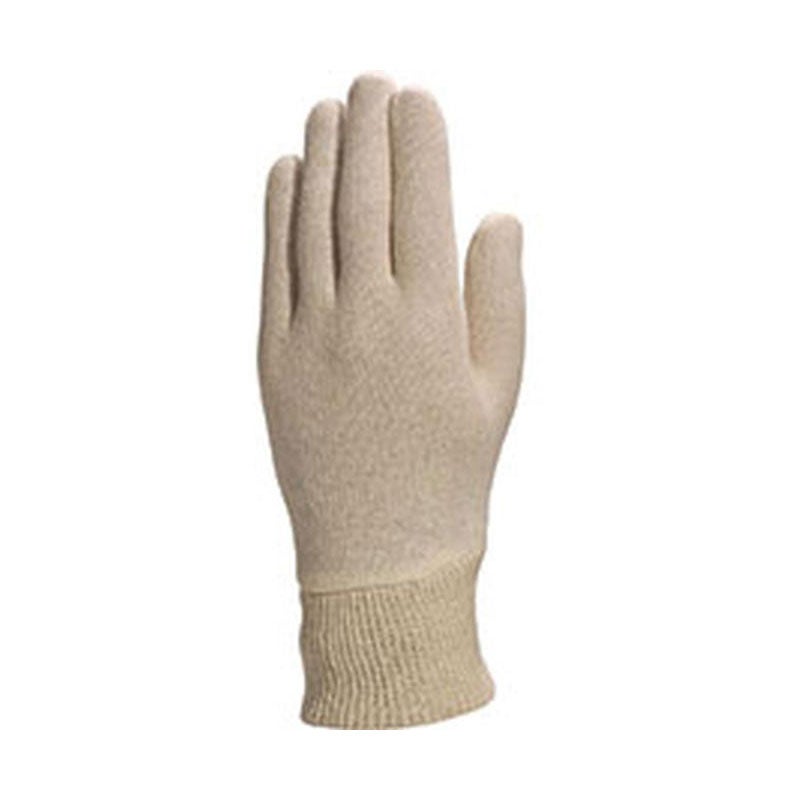 Gants tricot interlock c0131 écru - DELTA PLUS | Leroy Merlin