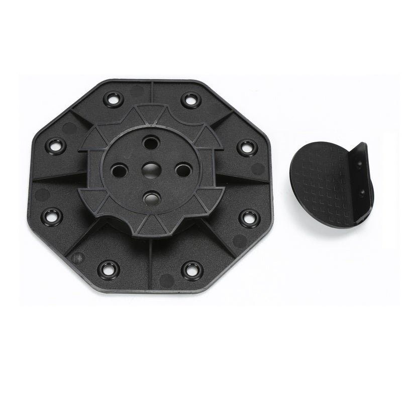 Plot terrasse bois ou composite Noir Plot terrasse pour dalle réglable ...