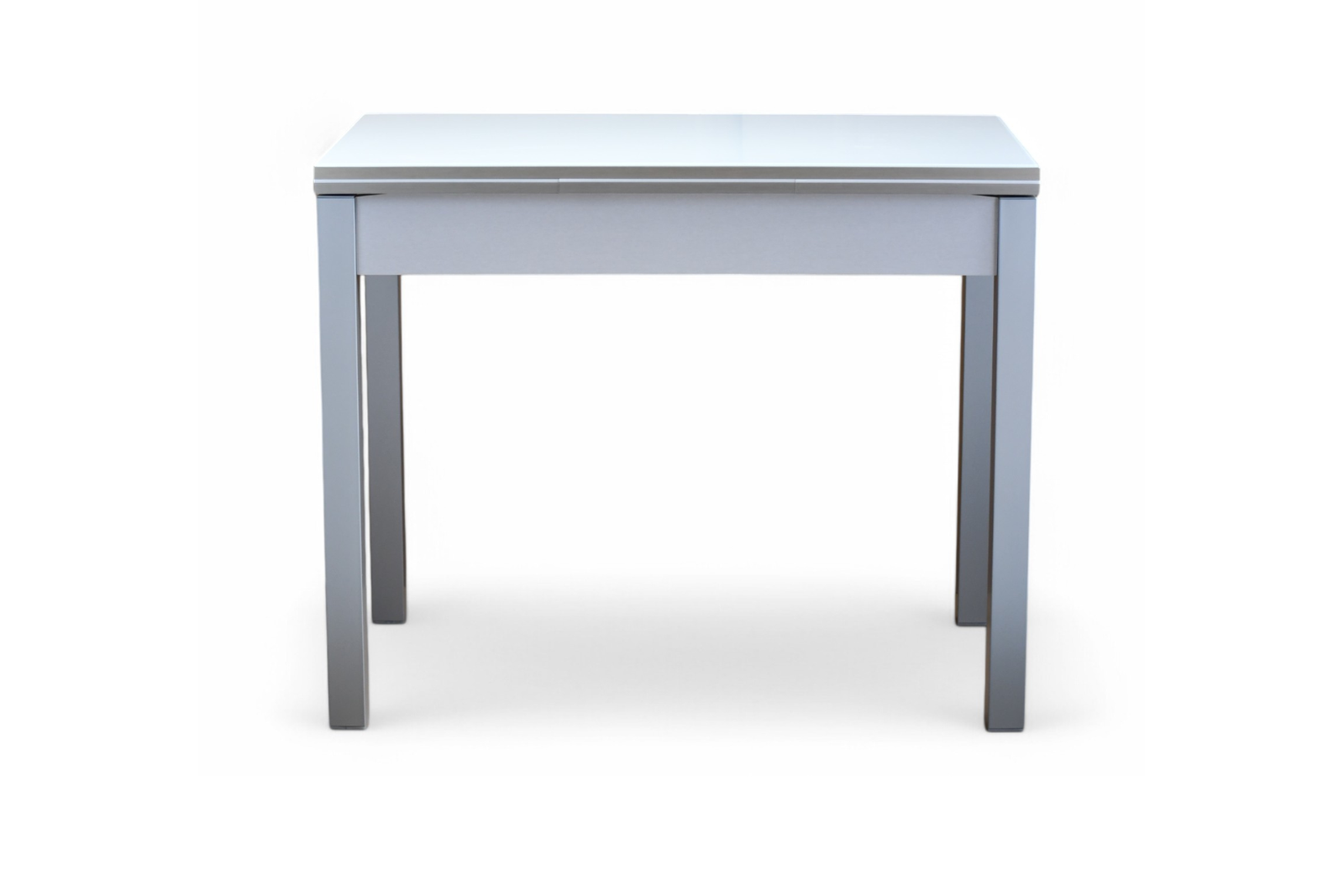 Table de cuisine extensible Chloé faite main avec piètement en verre ...