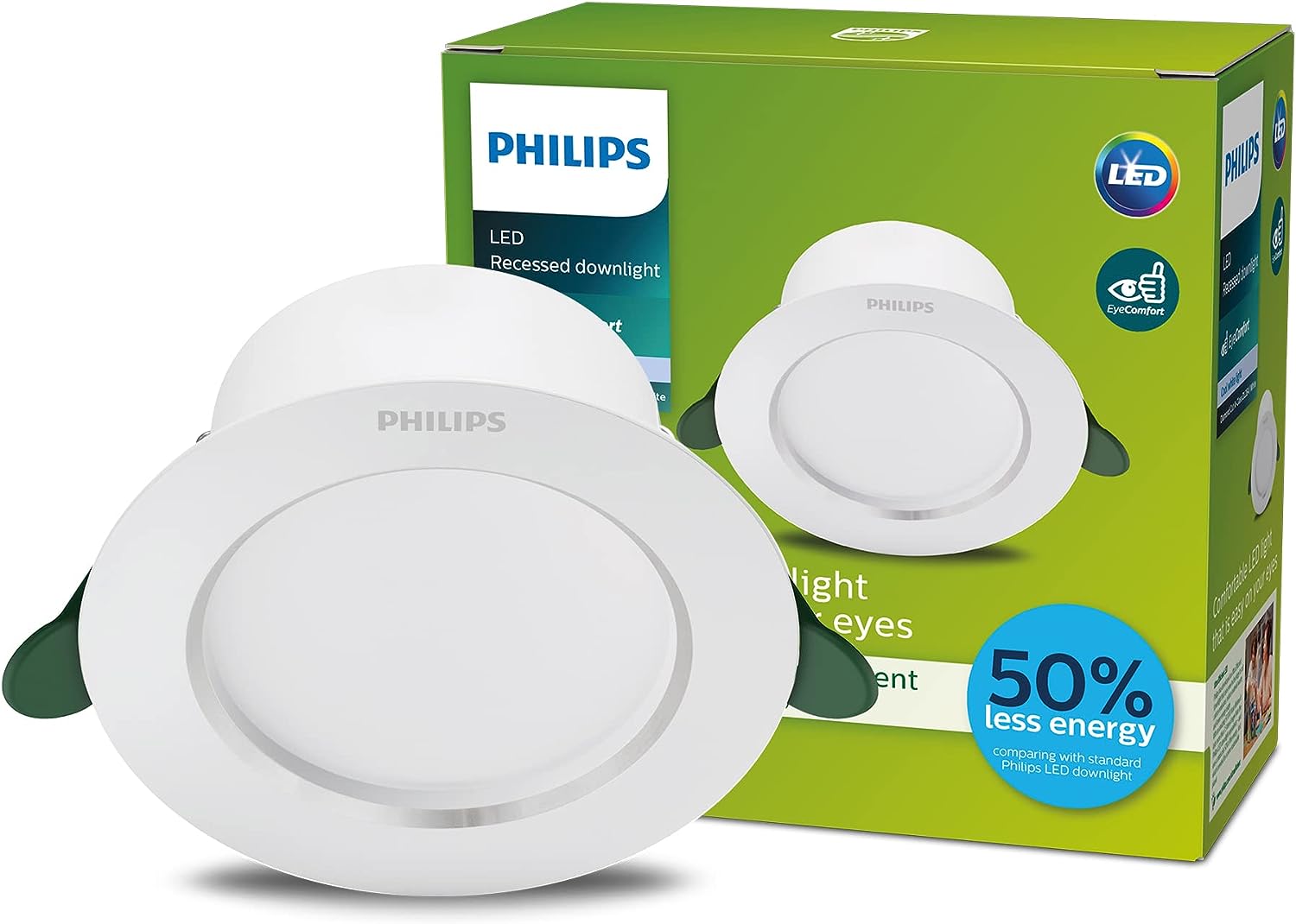 Downlight PHILIPS Diamond Cut Ultra Efficiente DL264 RD090 4000K 400lm ...