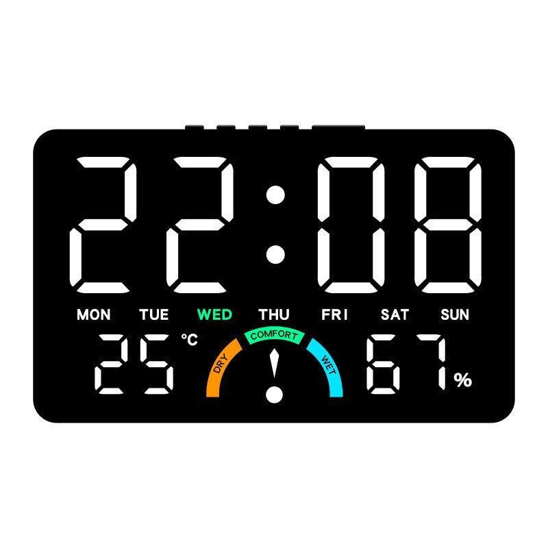 Reloj despertador digital LED - Reloj digital de mesilla con 2 alarmas ...